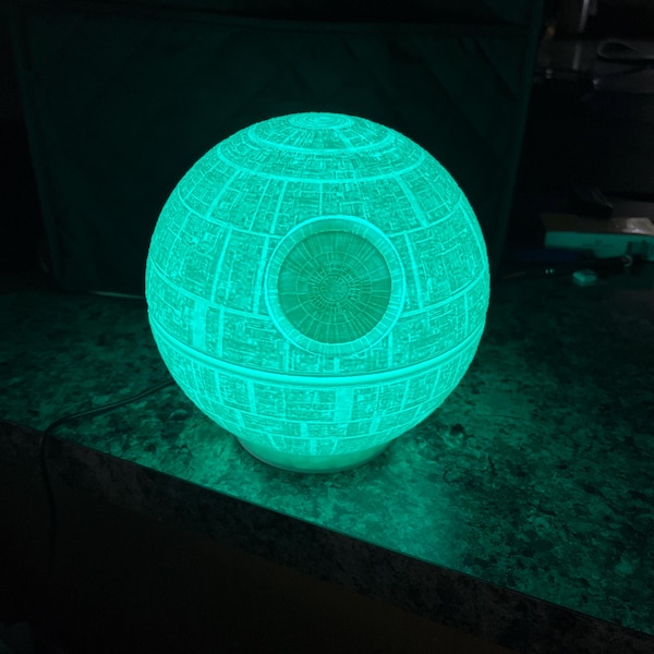 Illuminate Your Space With a 3D Printed Death Star Lamp - Perfect for ...