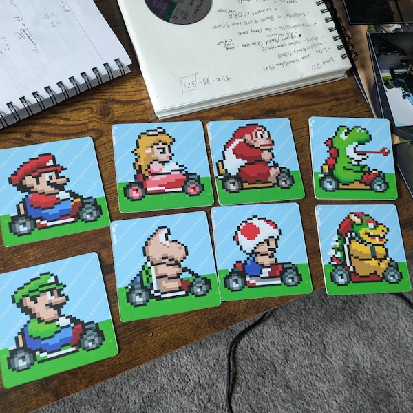 Classic Video Game Drink Coasters - Super Punch Out Set of 16 - Etsy