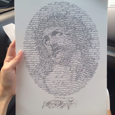 JESUS CHRIST Calligraphy Fine Art Print - Etsy