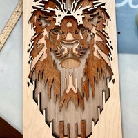 Archivo de corte láser multicapa, archivo dxf león, SVG Ai EPS Dxf arte ...