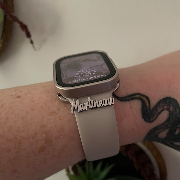 Personalized Apple Watch Name Charms, Trendy Watch Accessories, Rose ...