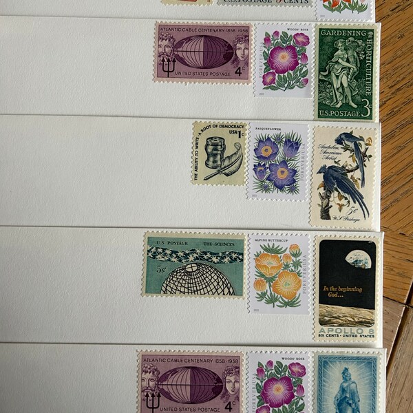 Set of 5 . Georgia State Bird & Flower . 20 Cent . Unused Vintage ...