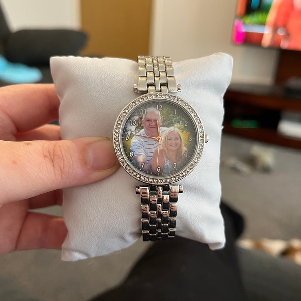 Personalised Engraved Gents Men's Photo Wrist Watch Birthday Wedding ...