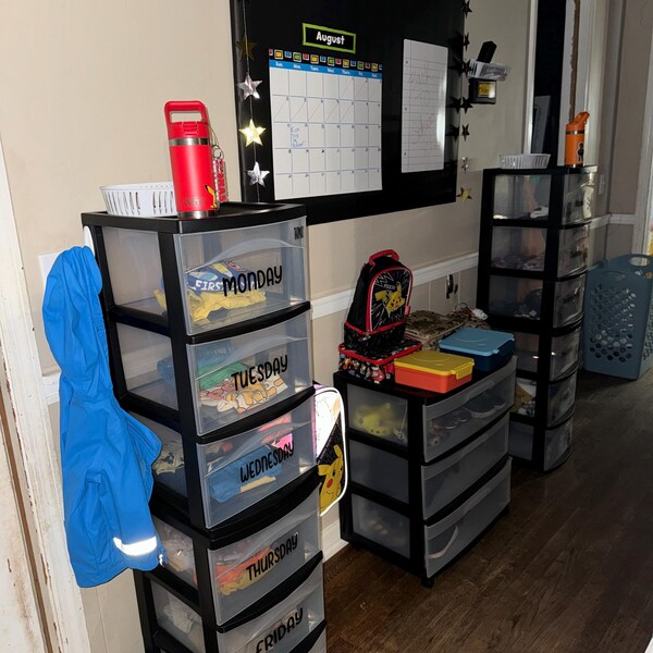 Days of the Week Decals, Days of the Week Stickers, Weekday Decals ...