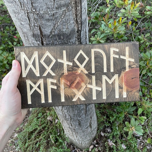 Your Name in Viking Runes! Custom Norse Name Sign. Personalized Nordic ...