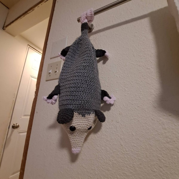 Possum Holiday Stocking, Crochet Possum Christmas Stocking, Possum Bag ...
