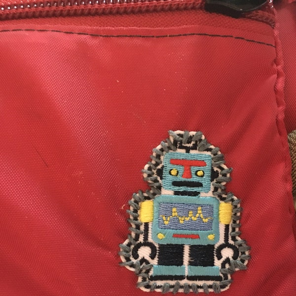 Robot Patches - Iron on Patches or Sewing on Patch Blue Patches ...