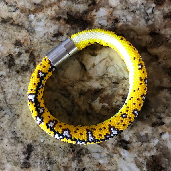 PDF Pattern for Crochet Bracelet - Seed Bead Crochet Rope - Jewelry ...