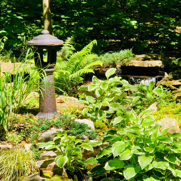 Solid Rock Stoneworks Small Lantern With Pedestal- Mocha - Etsy