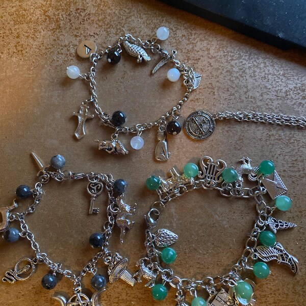 Apollo Charm Bracelet - Gold Tone Version Greek Mythology Jewelry ...