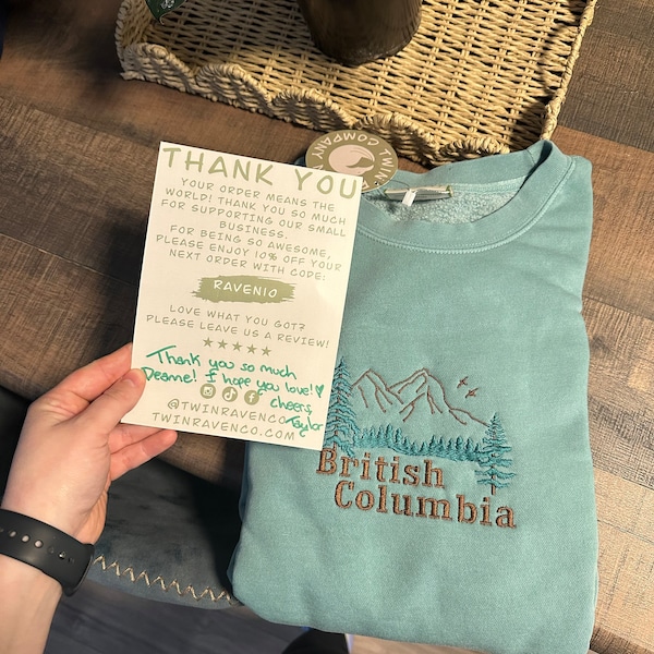 Glacier National Park Embroidered Crewneck | Cozy Adventure Sweater ...