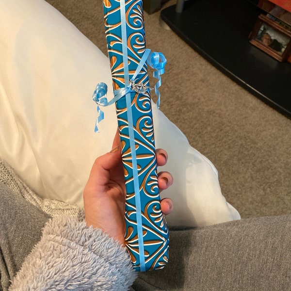 Frozen Blue Magic Wand Ice Princess Wizard Wand Fairy Wand Witches Wand ...