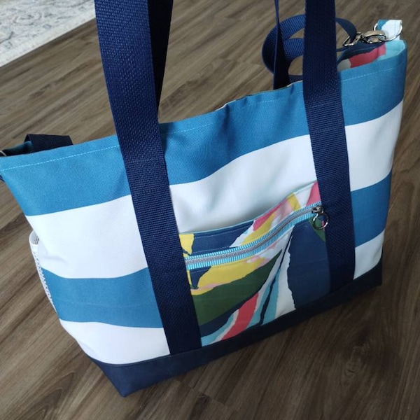 The Eileen Pool Tote Pattern, PDF Printable Pattern, Sewing Pattern ...