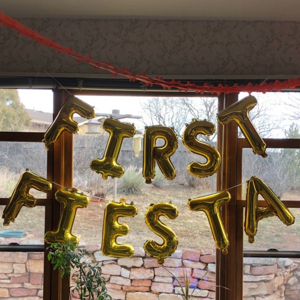 First Fiesta Balloons Fiesta First Birthday First Fiesta Decorations ...