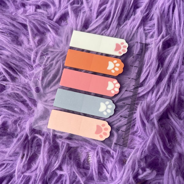 The Cute Cat Paw Sticky Tab - Etsy