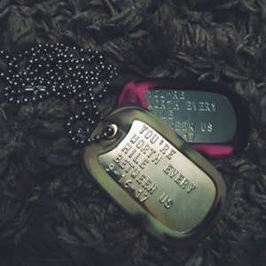 Custom Military Style Dog Tags - Etsy