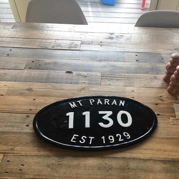 Address Plaque for House, Colonial Style House Sign, Personalized ...