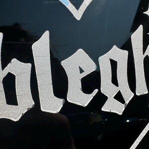 BLEGH Heart Decal - Etsy