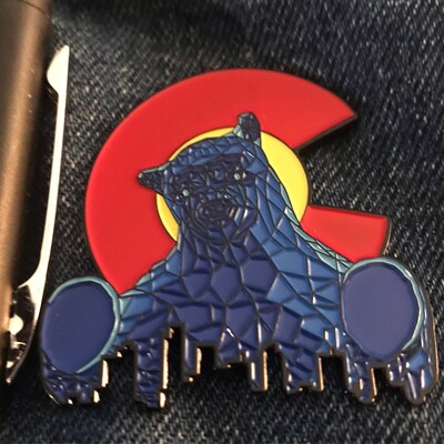Colorado Convention Center Big Blue Bear Pin - Etsy