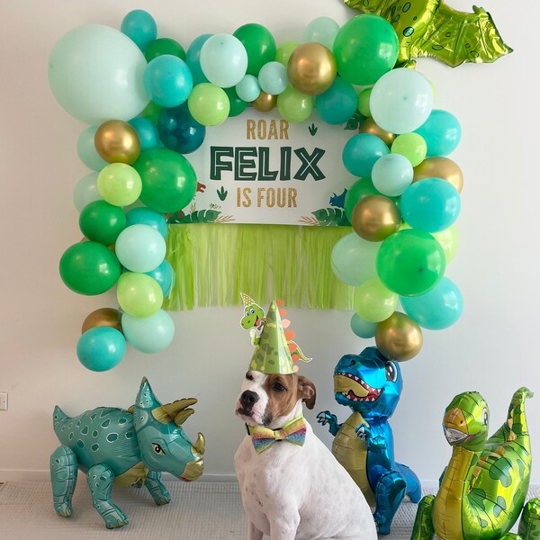 Dinosaur Birthday Banner, Dinosaur Birthday Decorations, Dinosaur ...