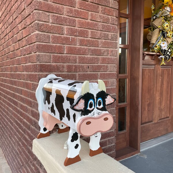 Cow Mailbox - Farm Animal Mailboxes - Etsy