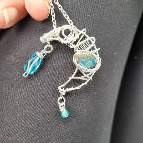 Turritella Fossil Agate Spike Chainmail Necklace - Etsy