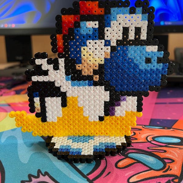 Zelda A Link to the Past Diorama Display Made of Iron-on Beads, Perler ...