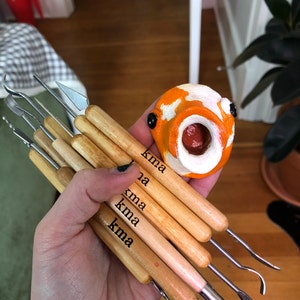 11pc Clay Sculpting Set Wax Carving Pottery Tools Shapers Polymer ...