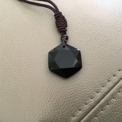 Obsidian Necklace, the Protection Stone, Obsidian Pendant, Real ...