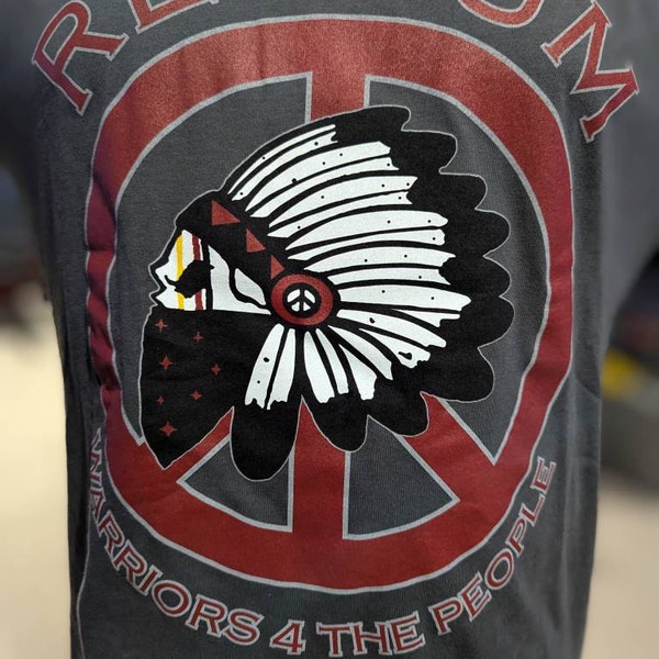 Distressed Redrum Gray Warriors for the People - Etsy