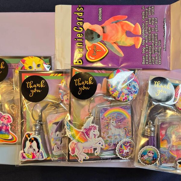 Lisa Frank Keychains, 90's Inspired, Choose One, Party Favors ...