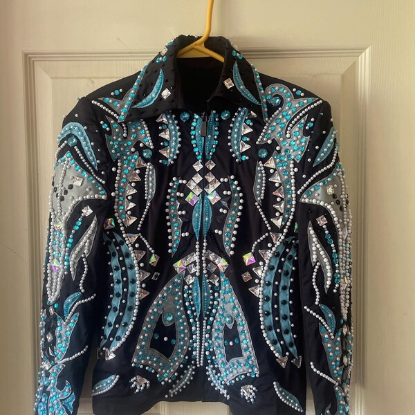 Western Dark Green Show Shirt for Rodeo Queen Dress Horse Riding ...