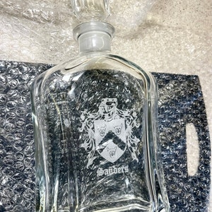 Custom Family Crest Latched Wooden Box : Free Engraved Personalization ...