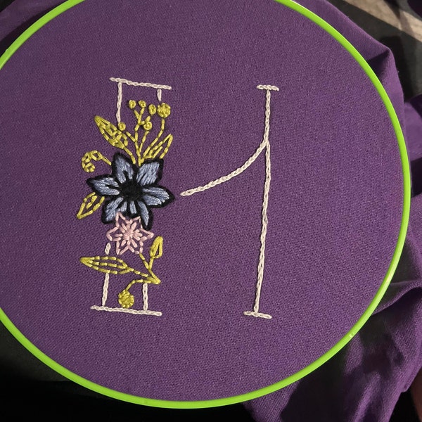 Hand Embroidery Letter Pattern Bundle - Hand Embroidery Alphabets ...