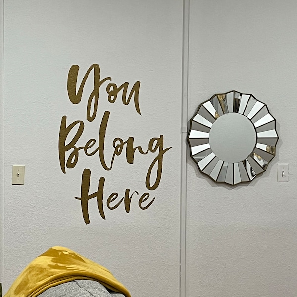 Vinyl Wall Art Decal | "you Belong Here" | Classroom ~ Children ~ Kids ...