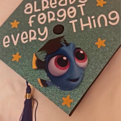 Exit Buddies, Graduation Cap Topper, Dory, 3D Photos, Graduation Topper ...