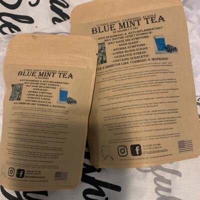 Blue Butterfly Pea Flower Tea, Chocolate Mint Tea Herbal Blend - Etsy