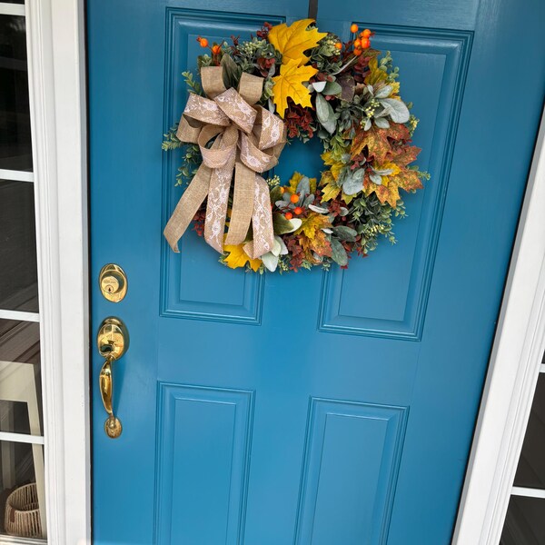 Small Candle Ring, Fall Candle Ring, Small Wreath, Table Decoration ...