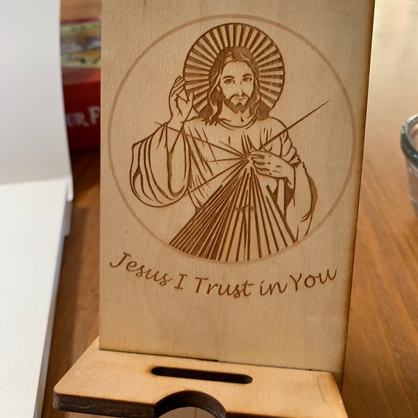 Divine Mercy Phone Stand, Jesus I Trust in You Phone Stand, Faith Phone ...