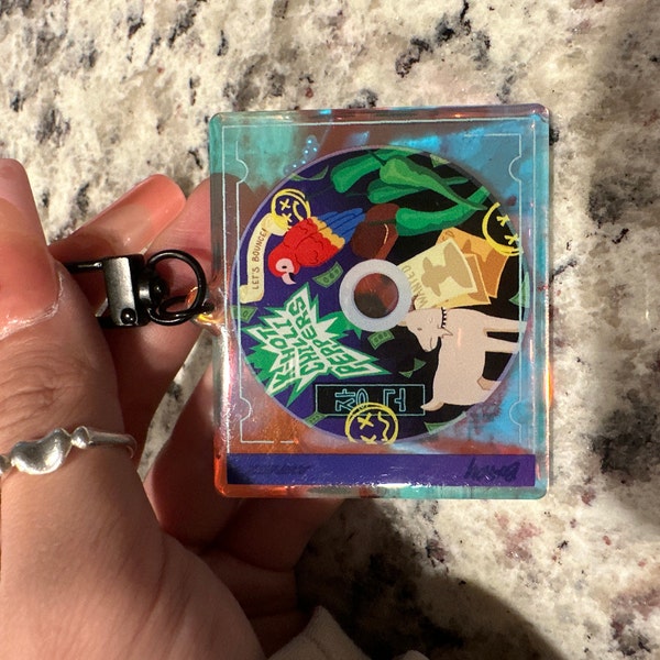 ATEEZ CD Keychain Acrylic Kpop - BOUNCY - Etsy