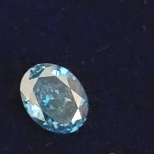 Round Shape Diamond Fancy Blue Certified 1.51 Carat VVS2 - Etsy