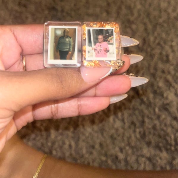 Mini Personalized Resin Photo Car Vent Clip, Anniversary/couples Gift ...