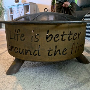 Custom Logo Fire Pit | Etsy