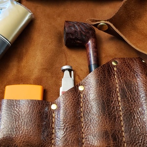 Leather Pipe Bag Leather Tobacco Pouch Leather Smoking Pipe Pipe Case ...