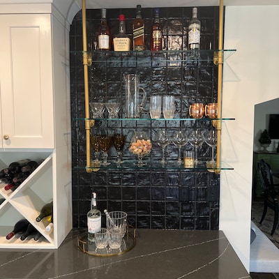 Ceiling-mounted French Bistro Shelves for Bar or Kitchen - Etsy