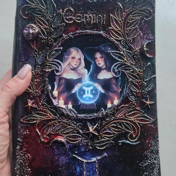 Gothic Diary Grimoire Custom Sketchbookbook of Shadows Spell Book ...