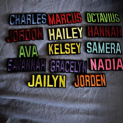 Custom Name Patch Personalized Name and Number - Etsy