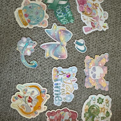 Beary Sweet Sticker Pack Cute Bear Stickers, Bear Stickers, Candy ...