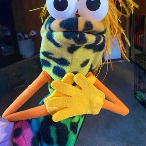 Puppet Hand and Rod With 2 Feather Plumes and 1 Hand Rod. - Etsy