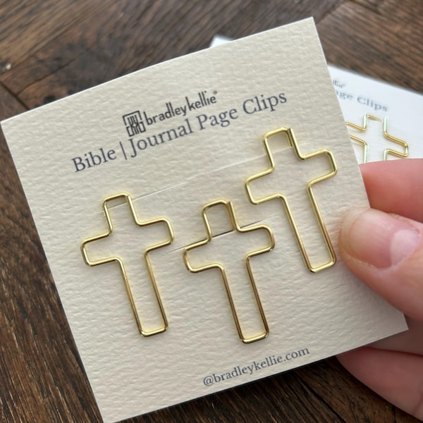 Christian Page Clips Set of 3 Faith Book Marks Journal Page Clips Bible ...